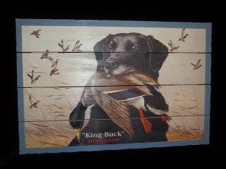 16 X 24 Winchester King Buck Wood Sign