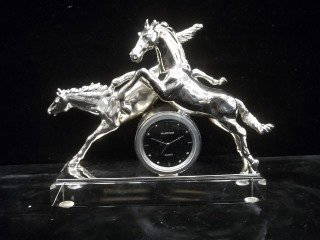 Bluestone Horse Clock