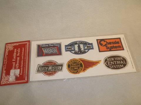 1978 Vintage Railroad Stickers Sealed
