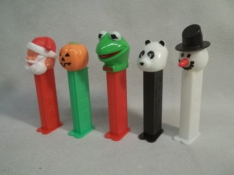 5 Pez Dispensers