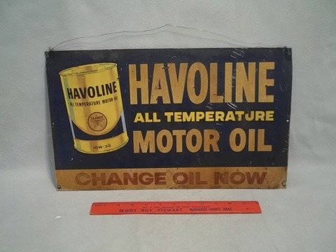 Old Havoline Motor Oil Sign