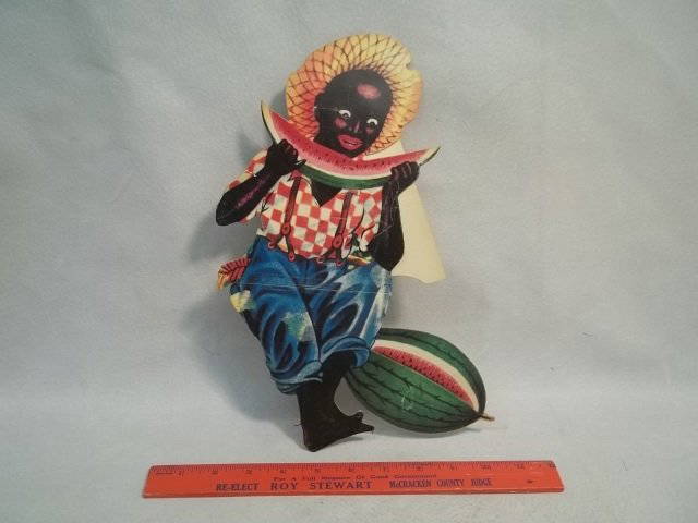 Black Americana Watermelon Boy Standee