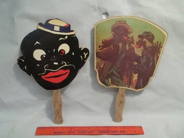 Black Americana Coon Chicken Inn & Sambo Fan