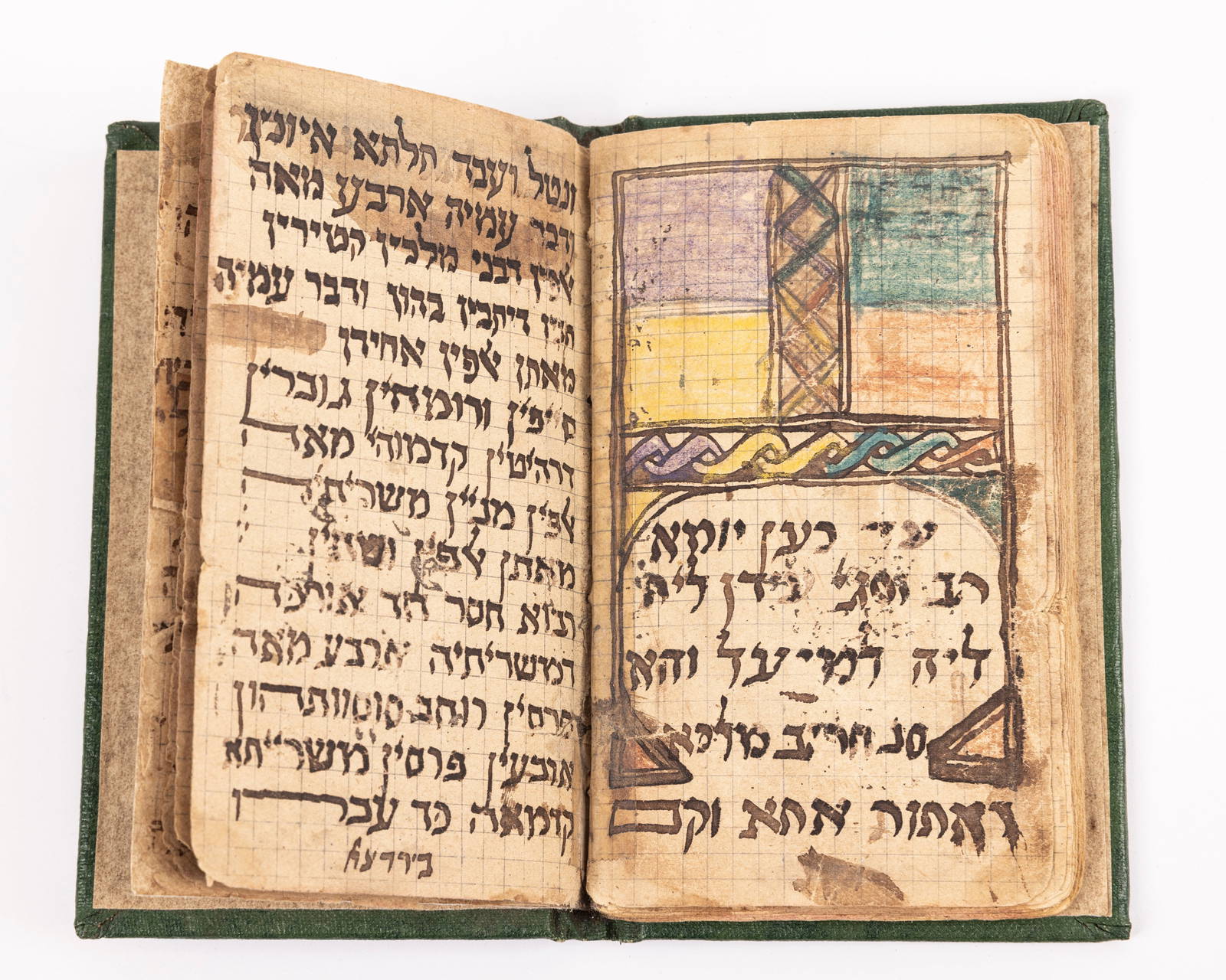 A Vintage Jewish Manuscript. Handwritten Persian Small Manuscript On ...