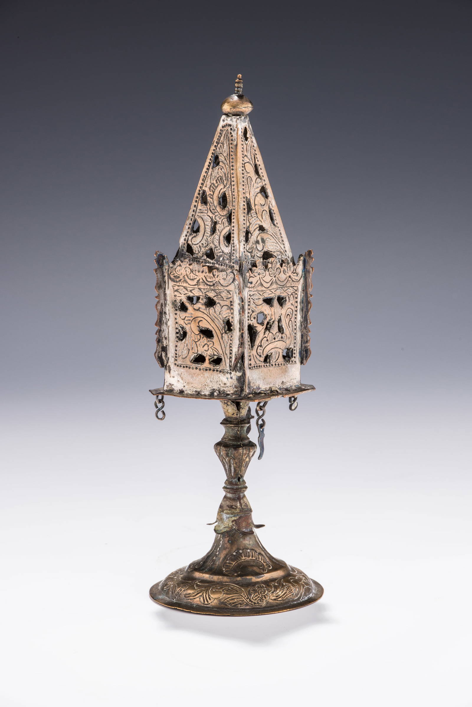 A Rare And Early Spice Container. Poland, 18th Century. On A Domed Base ...