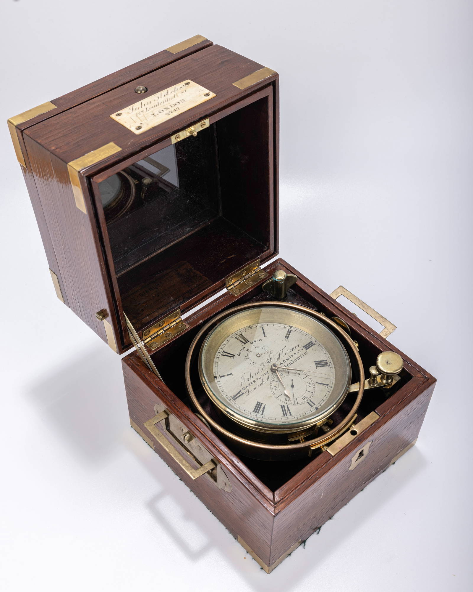 An Early Victorian Mohagany Marine Chronometer. London, C. 1840. Made ...