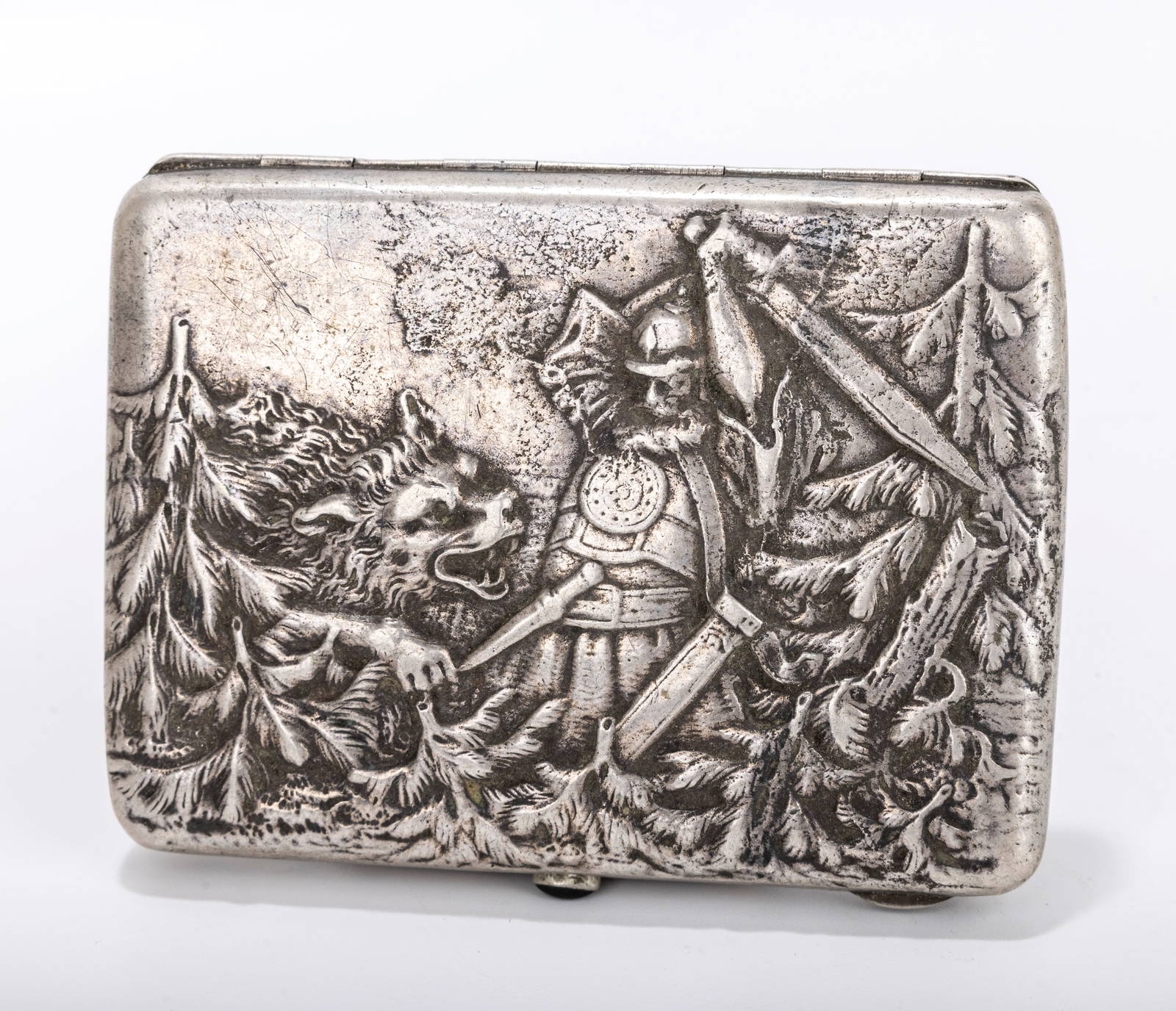 A Rare Russian Embossed Silver Cigarette Case . Moscow, 1908 - 1926 ...