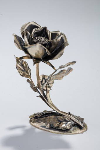 A Silver Spice Container By Teppich. Israel, C. 1955.