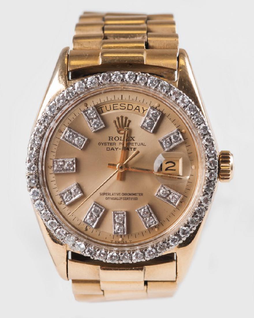 Rolex 18 Karat Gold & Diamond Oyster Watch
