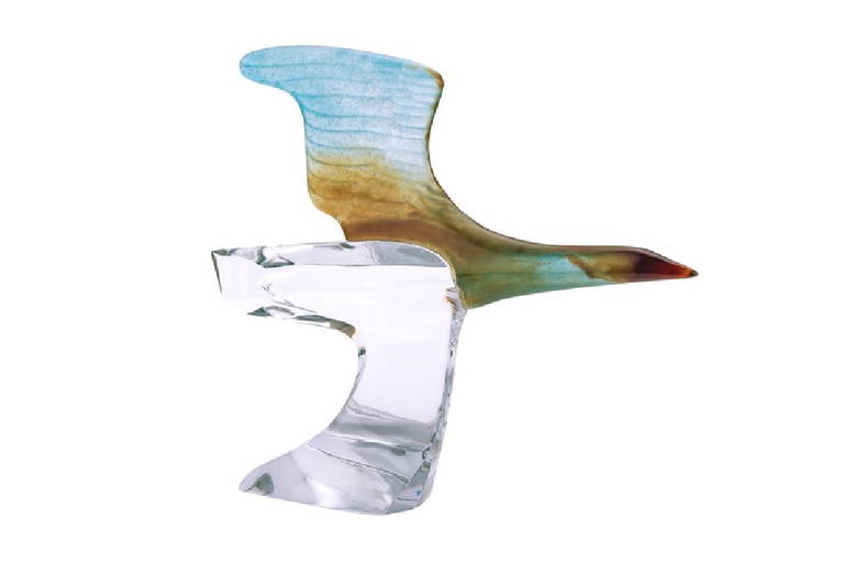 Daum Molded Glass Bird