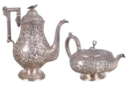Dutch Repousse Silver Tea Pot