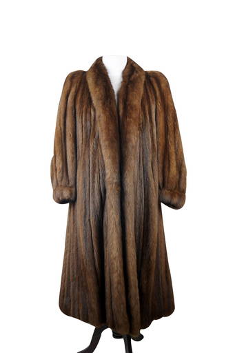 Long Brown Fur Coat