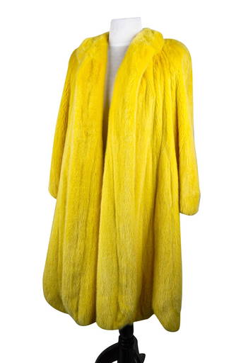 Sorbara Yellow Fur Coat