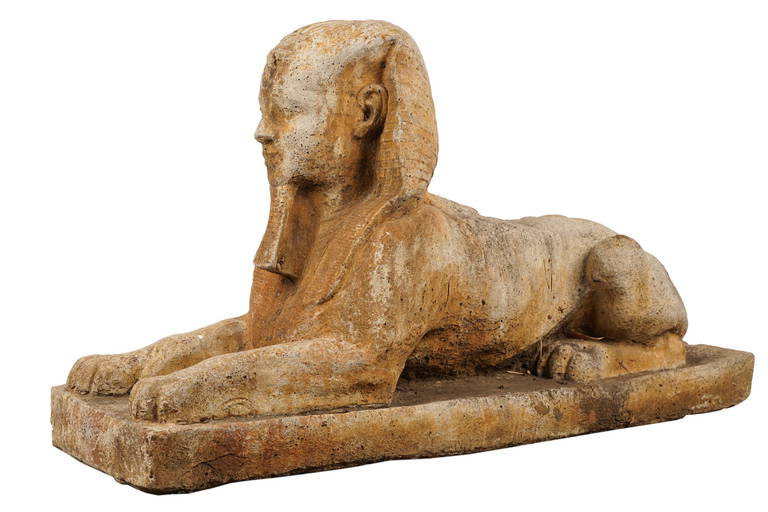 Cast Concrete Garden Sphinx