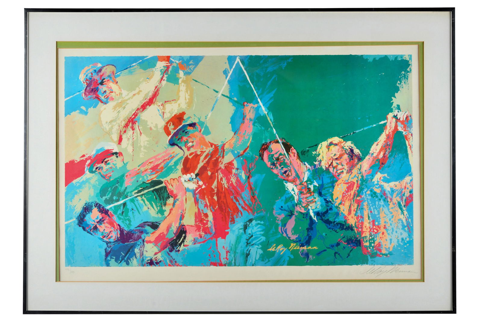 Leroy Neiman "legends Of Golf" Print With Signatures