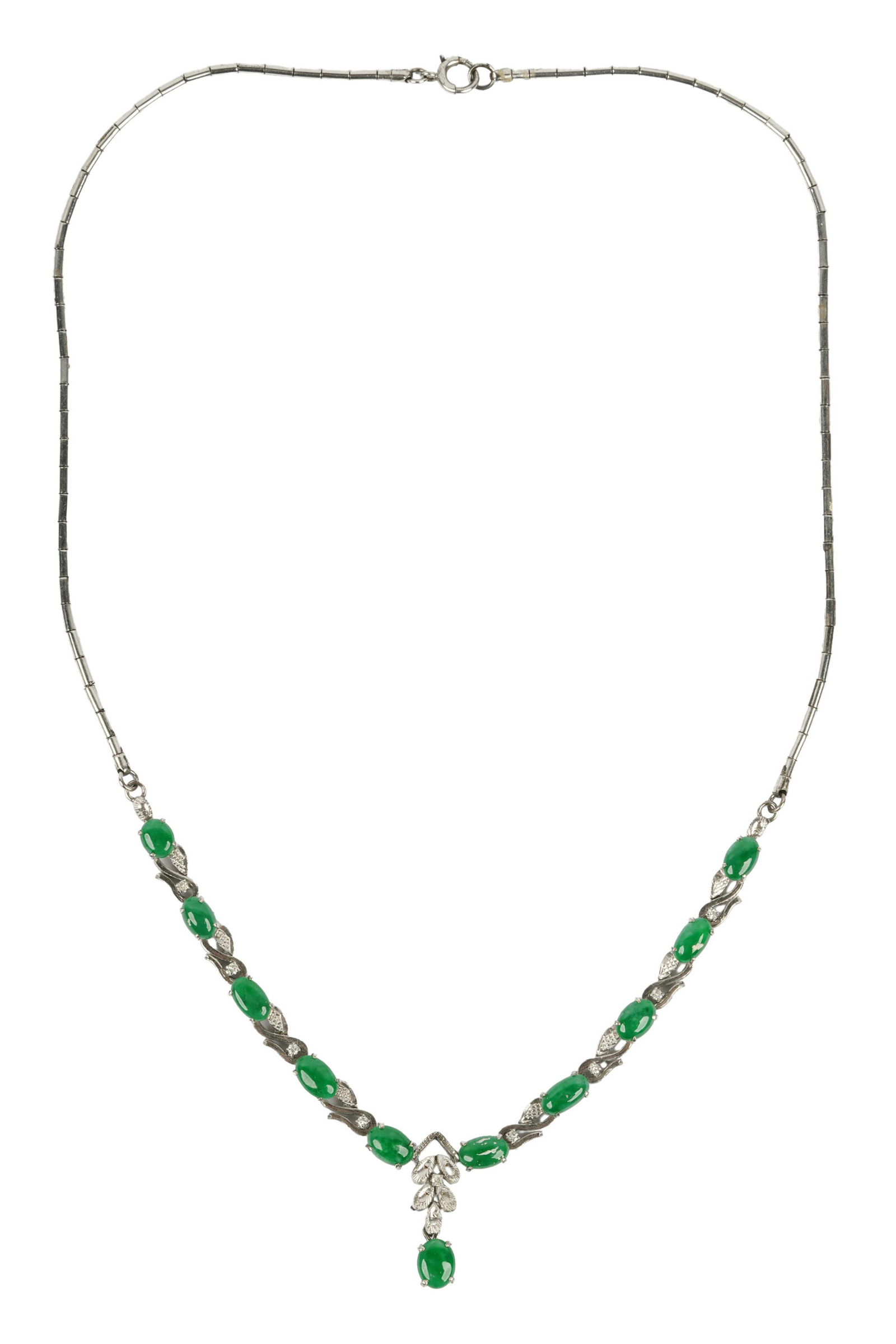 Jade & Diamond Necklace