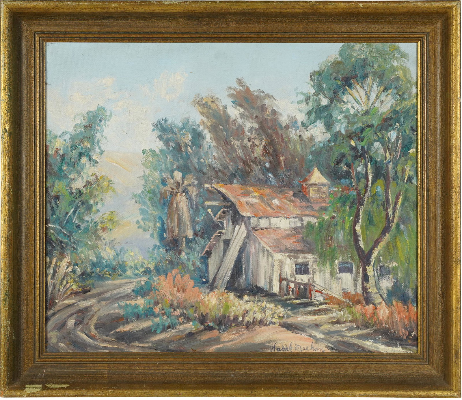 HAZEL MEEHAN (1893 - 1987): COTTAGE SCENE | Barnebys