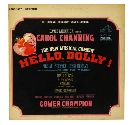 CAROL CHANNING 'HELLO, DOLLY!' RECORD & ALBUM JACKET (#0105) on Oct 21 ...