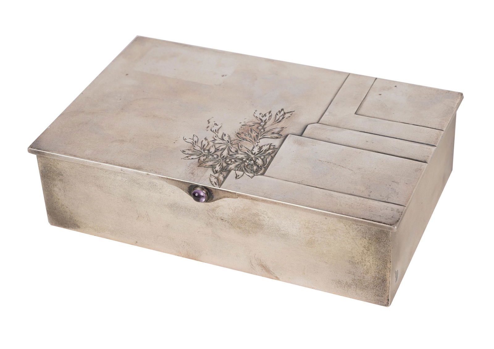 RUSSIAN SILVER CIGAR BOX | Barnebys