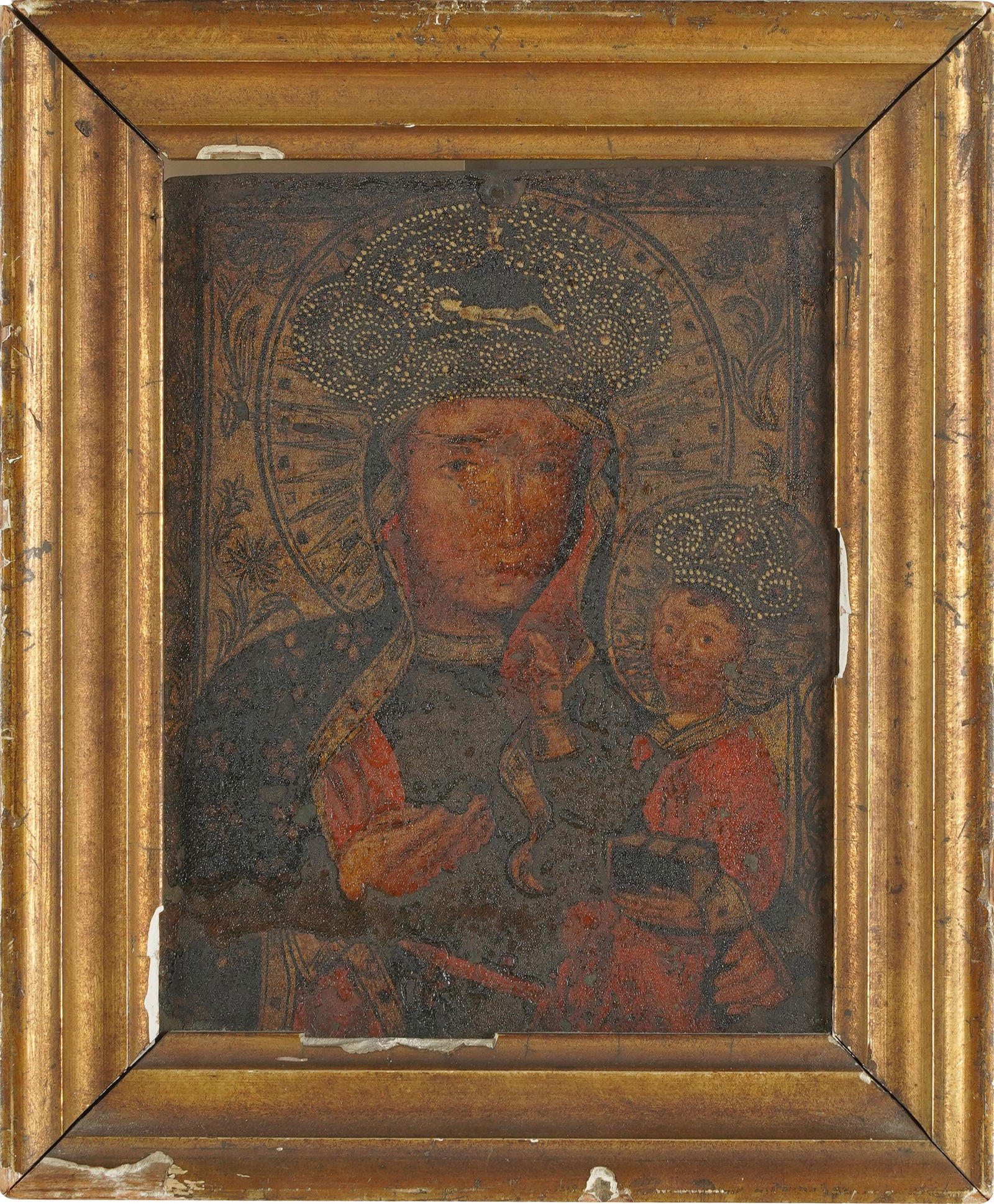 SPANISH COLONIAL DOUBLE-SIDED RETABLO | Barnebys