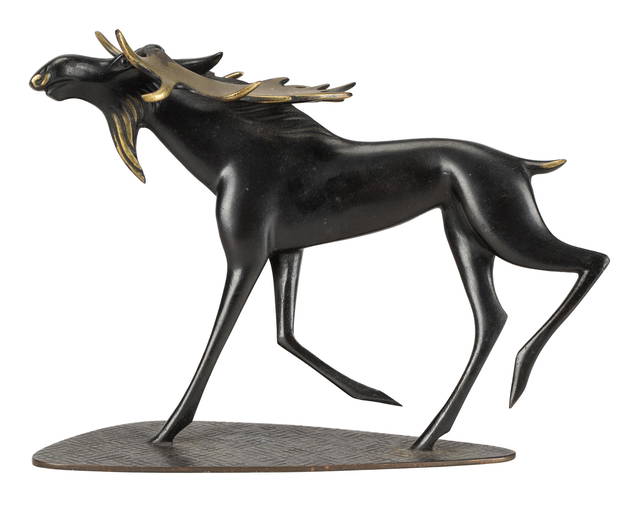 Richard Rohac Austrian Bronze Moose Figure