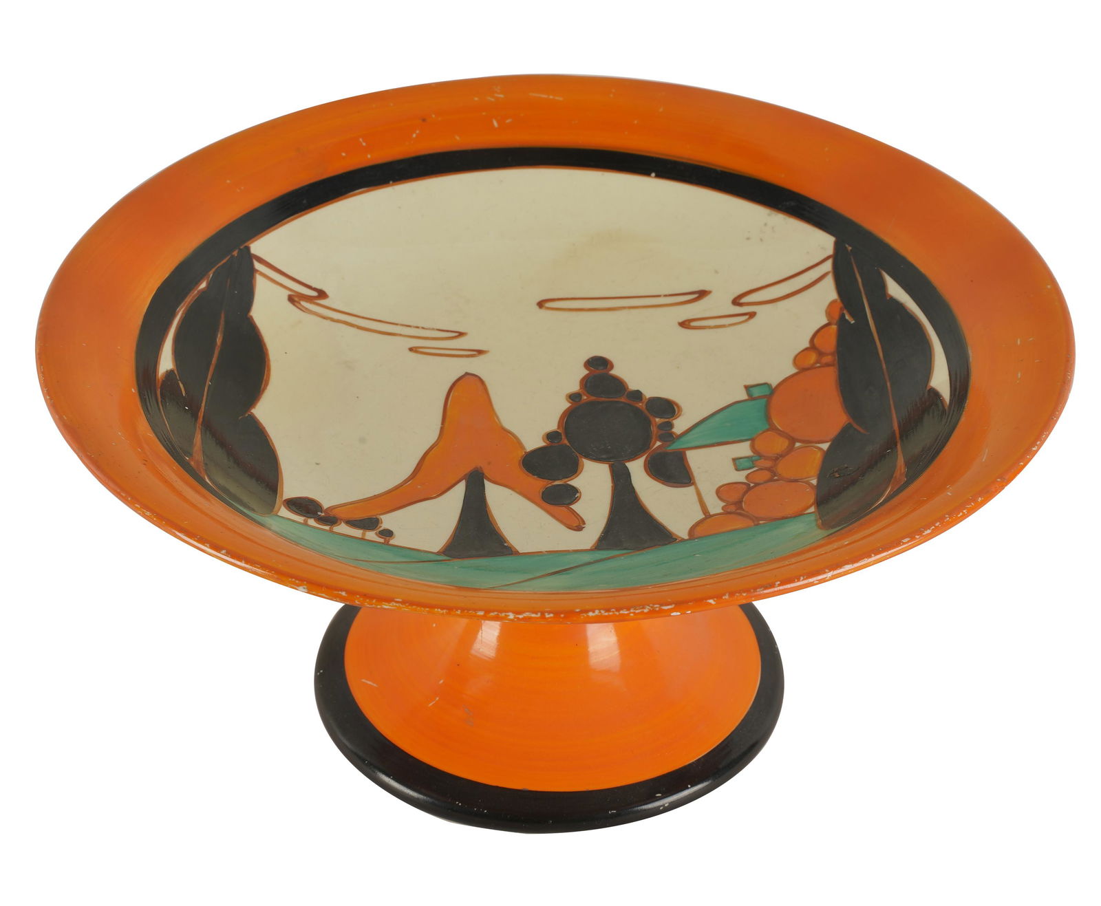 Clarice Cliff "bizarre" Ware Pottery Compote