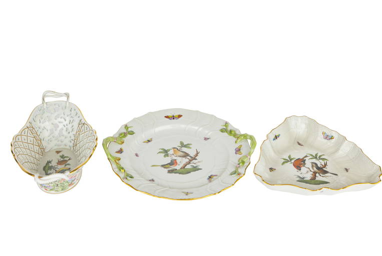 Three Herend Porcelain Serving Dishes