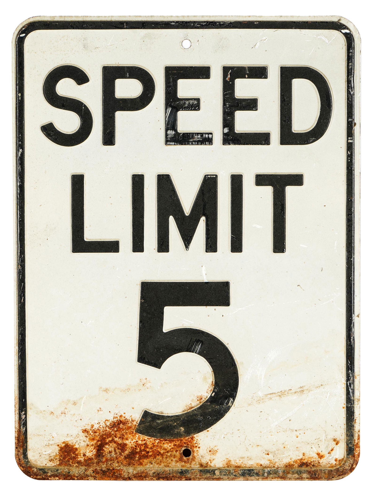 5 Mph Speed Limit Sign