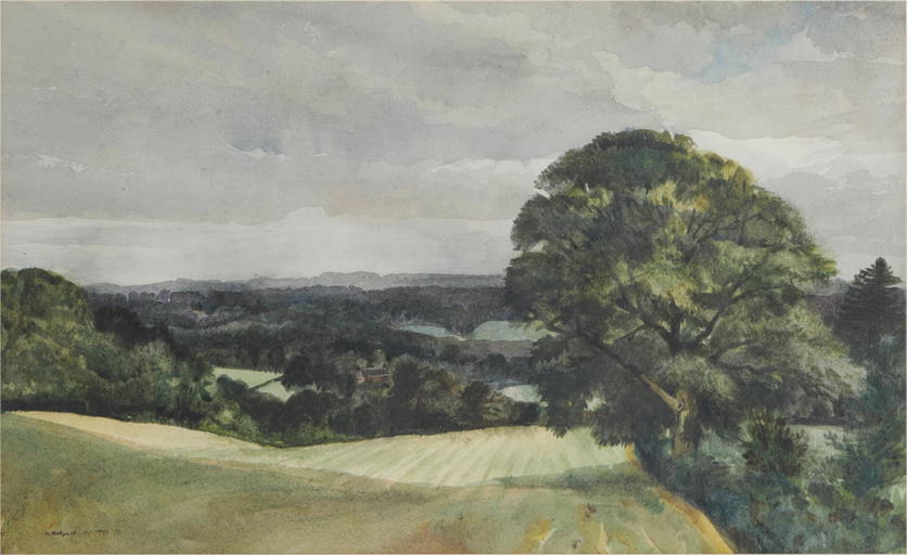 Harold Wood (1918 2004): View From Highbrook Church