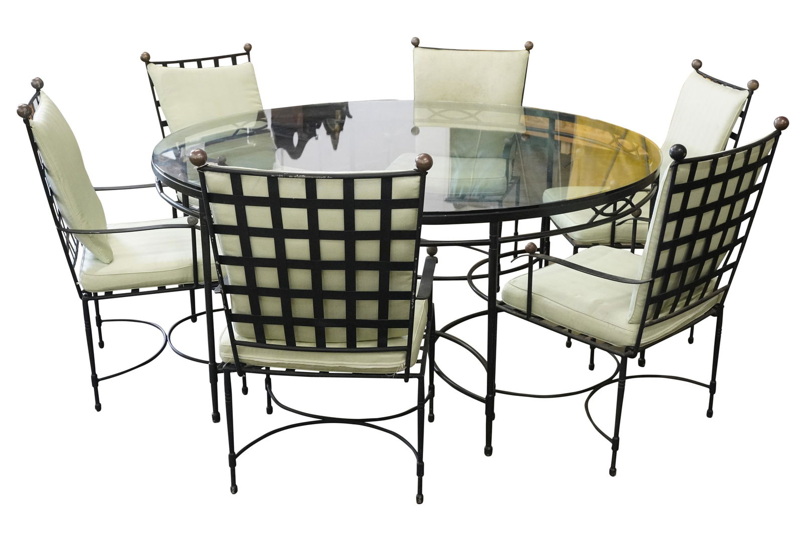 Janus Et Cie Amalfi Iron Patio Dining Suite Auction