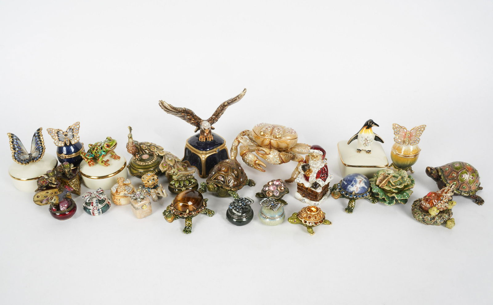 Collection Of Jay Strongwater Boxes