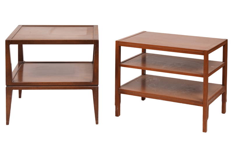 Two Mid Century Modern End Tables