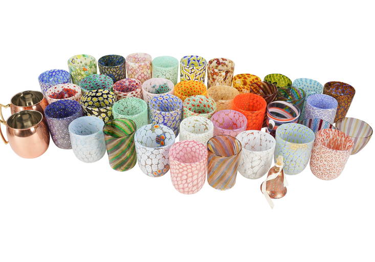 Group Of Assorted Murano Style Glass Table Ware