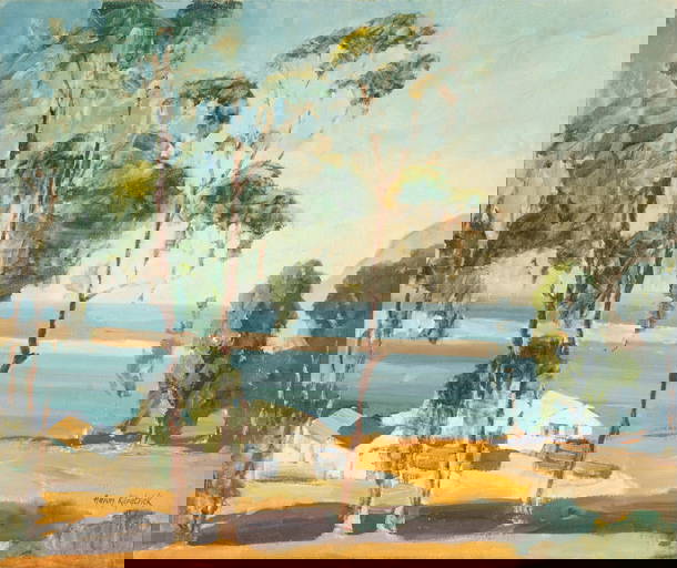 Aaron Edward Kilpatrick (1872 1953): Coastal Landscape