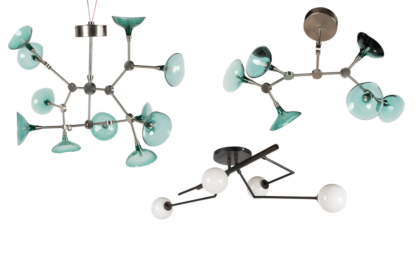 Lindsey Adelman Studio: Three Branching Light Fixtures Auction
