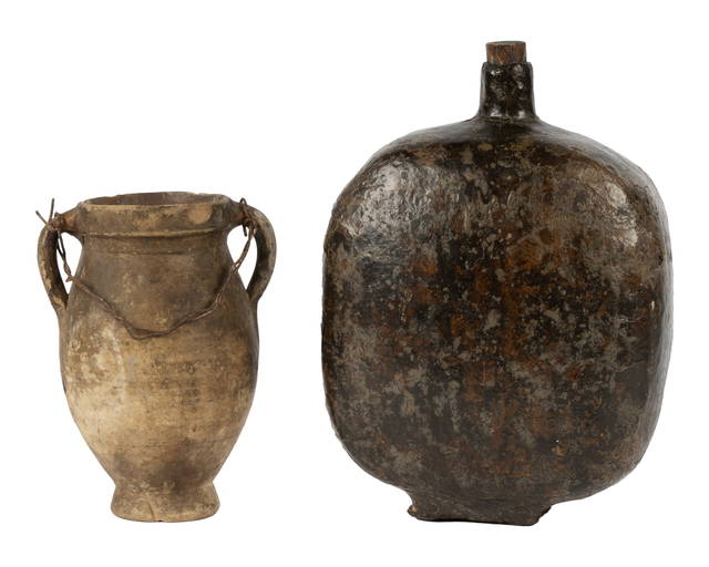 Two Primitive Ceramic Vessels