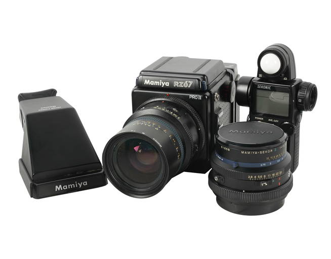 Mamiya Camera With Bag And Equipment