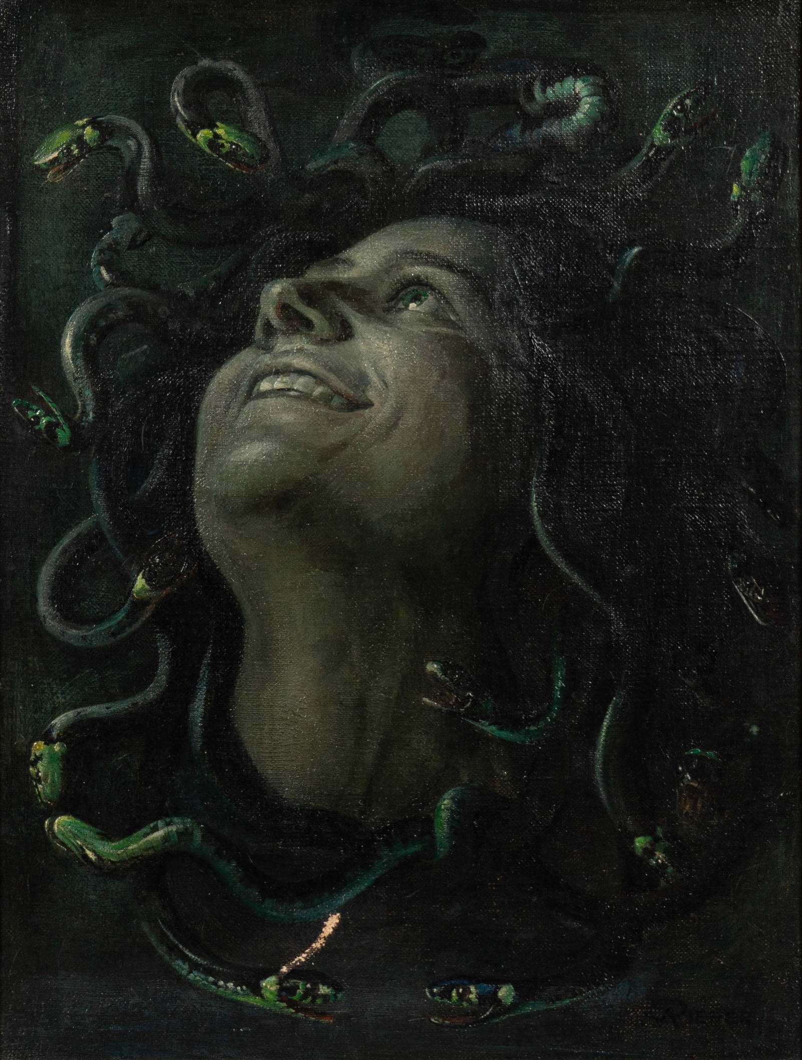 August Rieper (1865 - 1940): Medusa Auction
