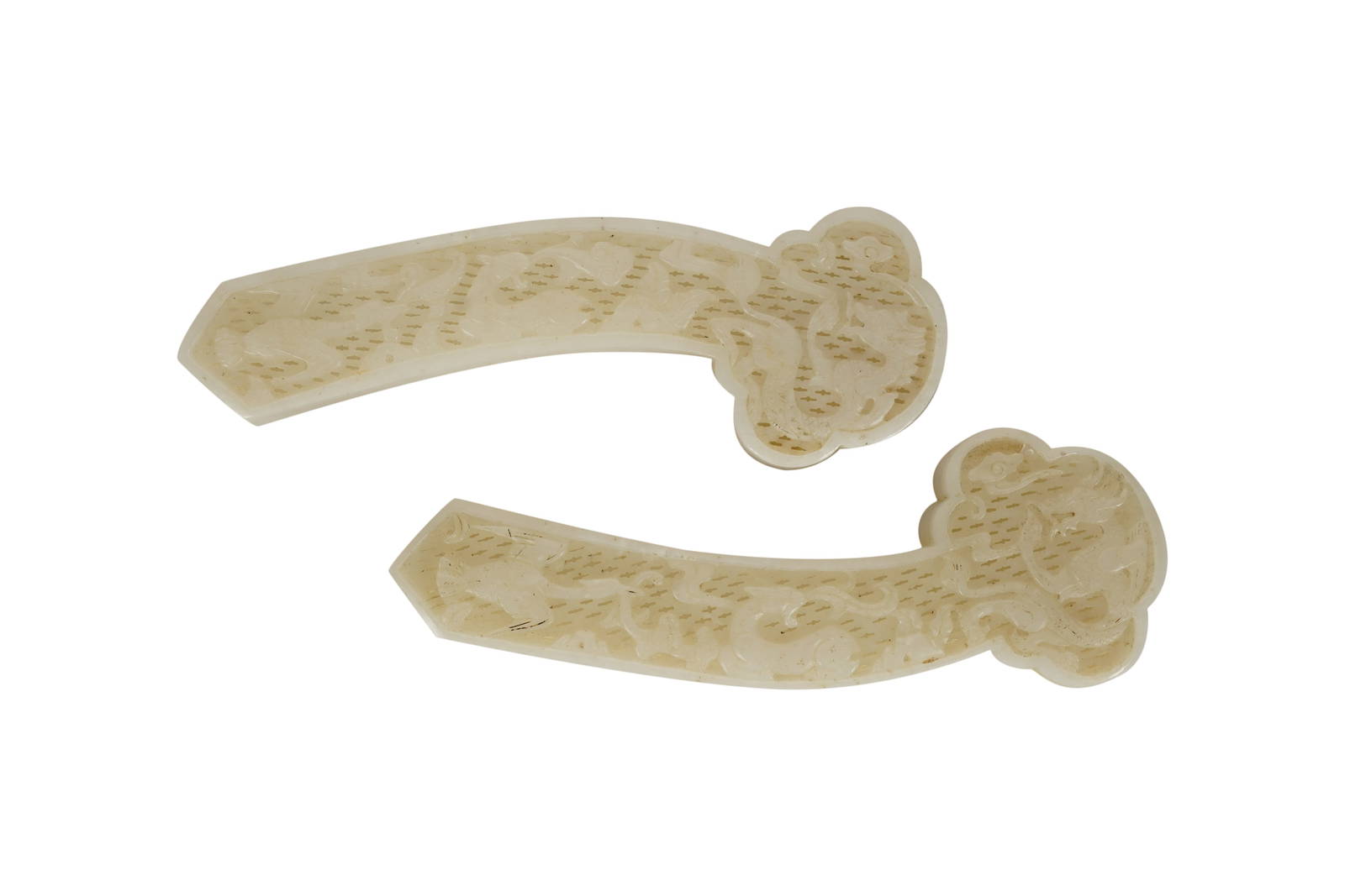 A Pair Of Chinese Reticulated Carved Stone Boxes Auction