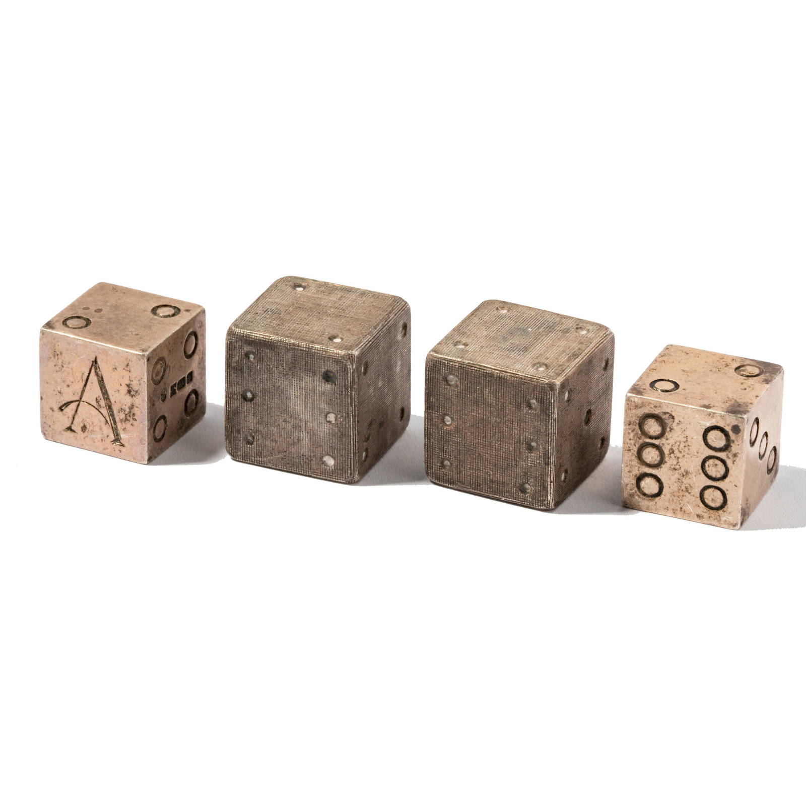 Two Pairs Of Sterling Dice Auction