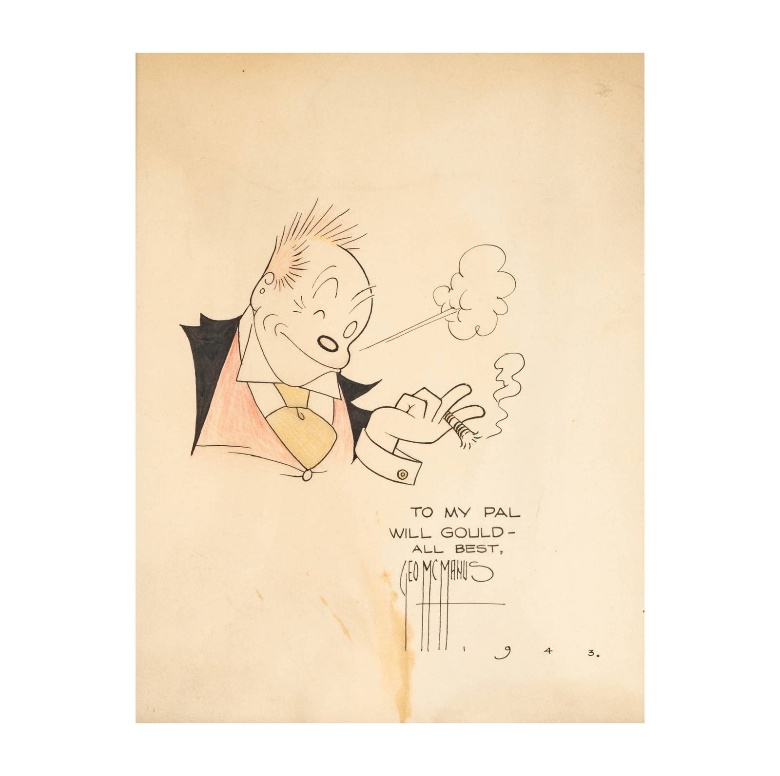 George Mcmanus (1884-1954): Jiggs From Bringing Up Father Auction