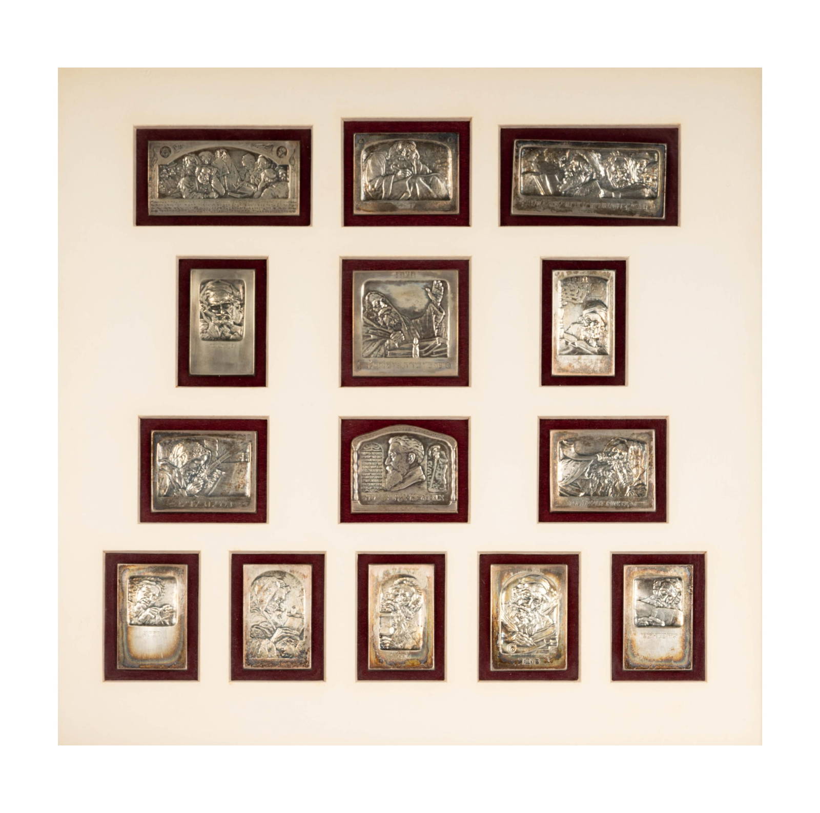 Boris Schatz (1867-1932): Fourteen Plaques Depicting Jewish Themes Auction