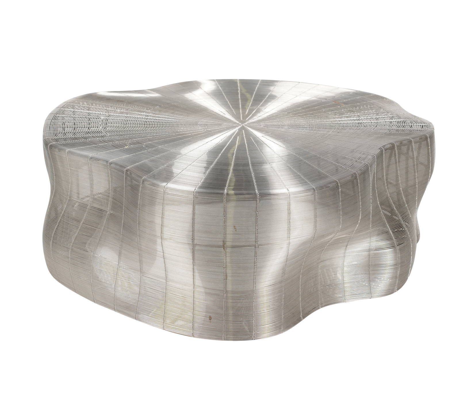 A Roche Bobois Stainless Steel Wire End Table Auction