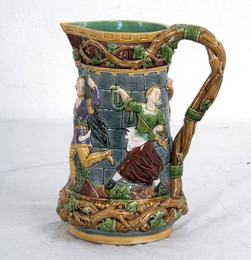 Minton Majolica "tower" Jug