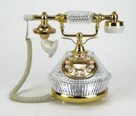 289: SHANNON IRISH CRYSTAL TELEPHONE