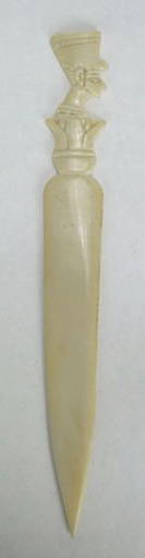 Vintage Ivory Egyptian Carved Letter Opener