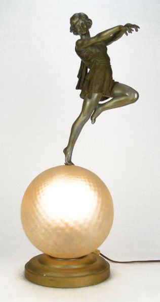 ART DECO FLAPPER GIRL DANCING LARGE TABLE LAMP - Jul 27, 2012 | Estate ...