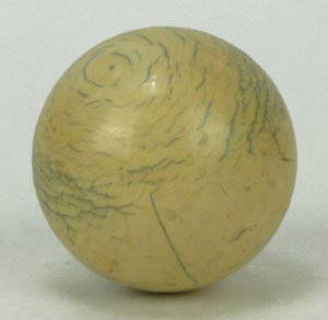 Antique Carved Ivory Billiard Cue Ball