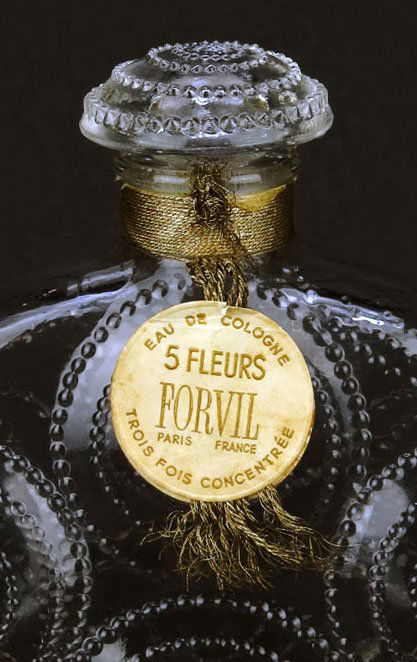 RENE LALIQUE RARE LARGE FORVIL PERFUME BOTTLE : Lot 34