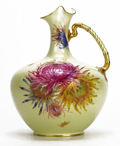 ANTIQUE CROWN DERBY HAND ENAMELED PITCHER - Oct 18, 2013 | Estate ...